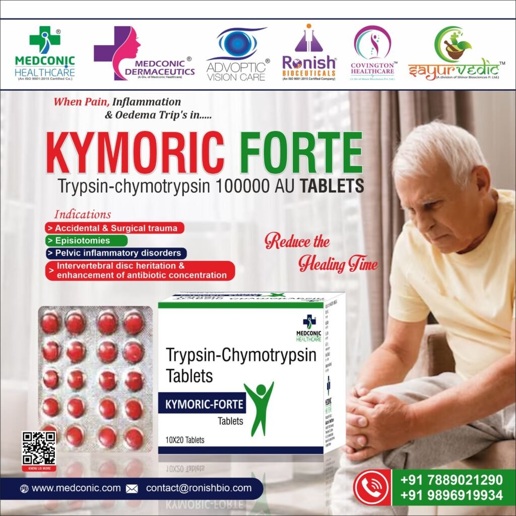Trypsin-Chymotrypsin Tablets - A Solution for Pain and Swelling