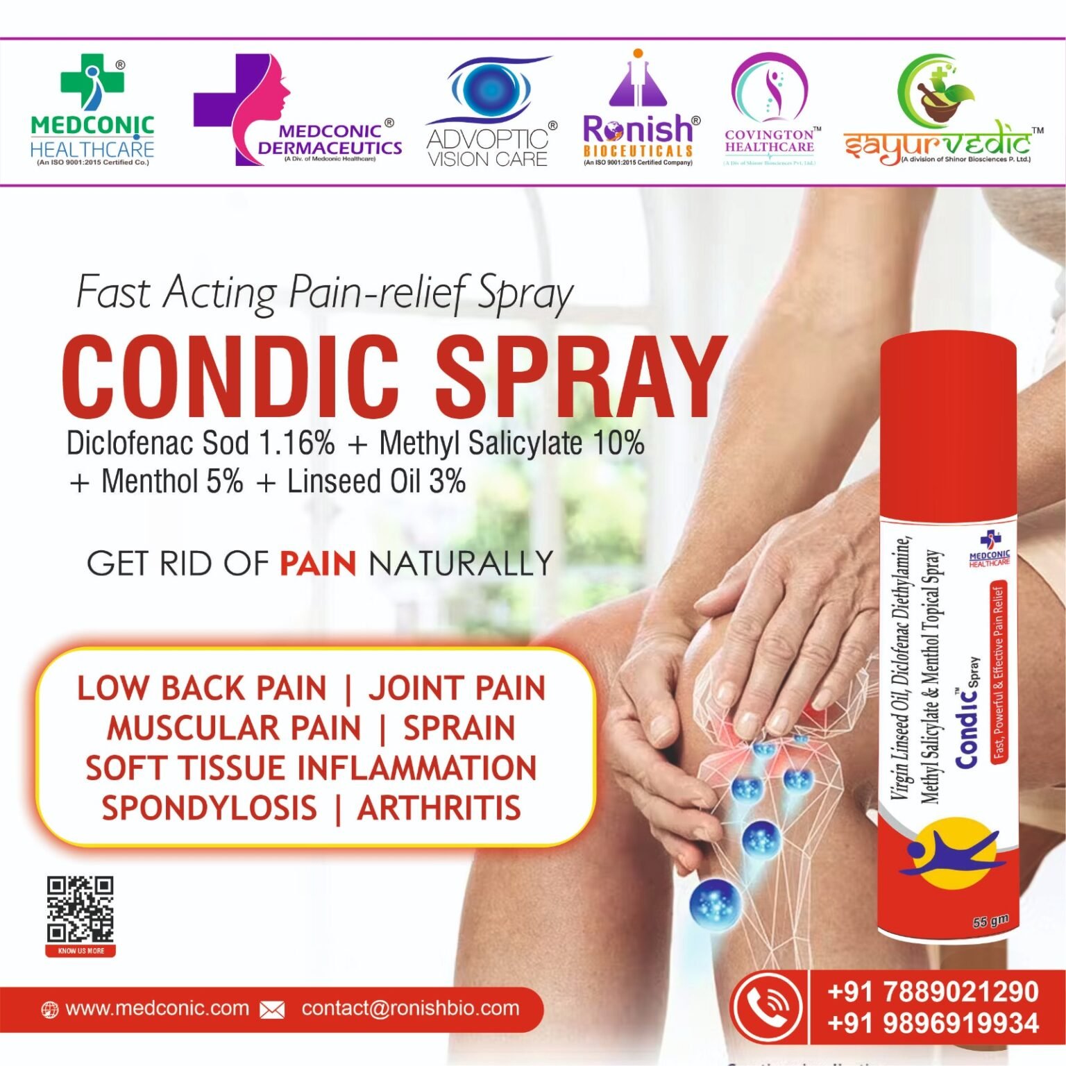 Reliable Diclofenac Sod + Methyl Salicylate Spray Franchise