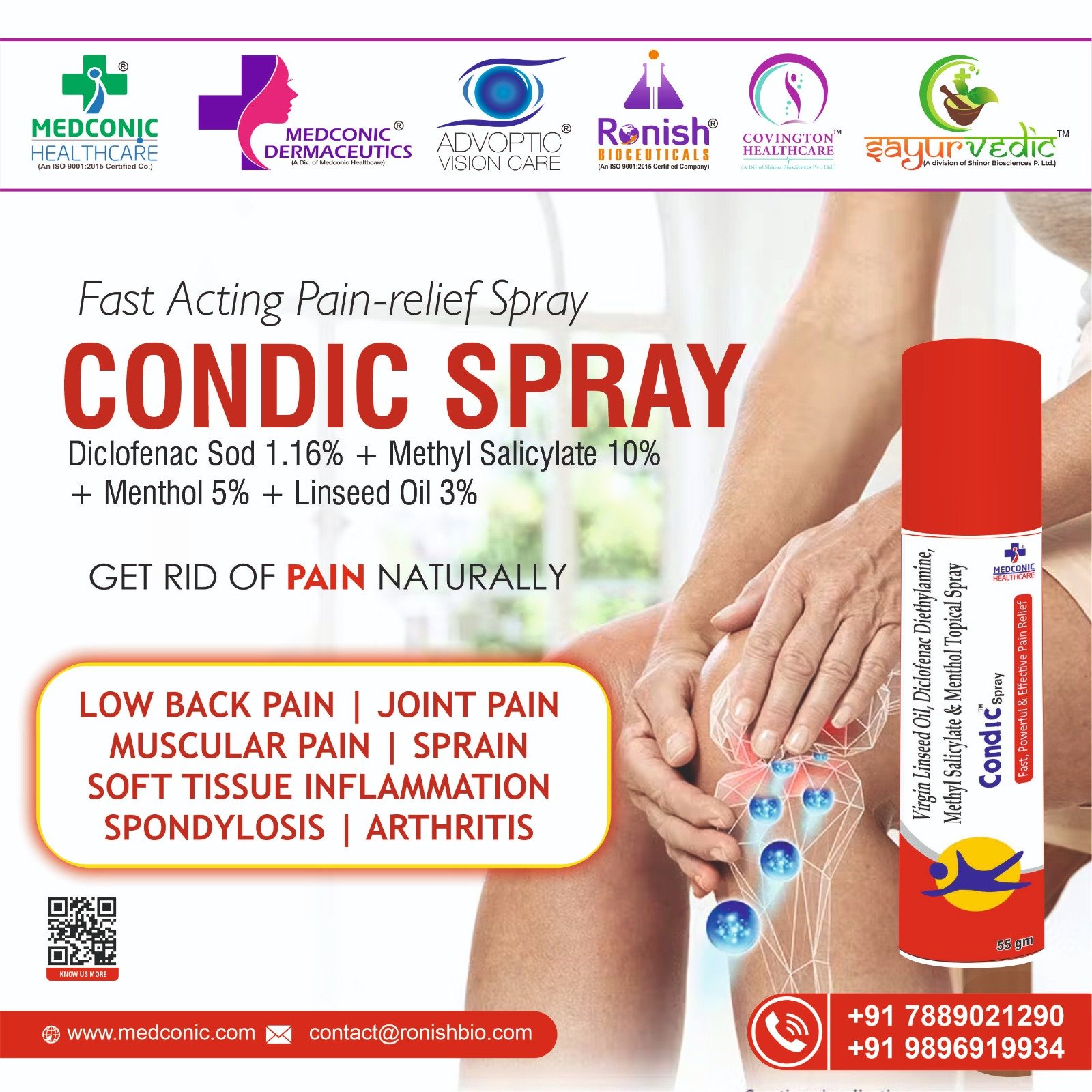 Reliable Diclofenac Sod + Methyl Salicylate Spray Franchise